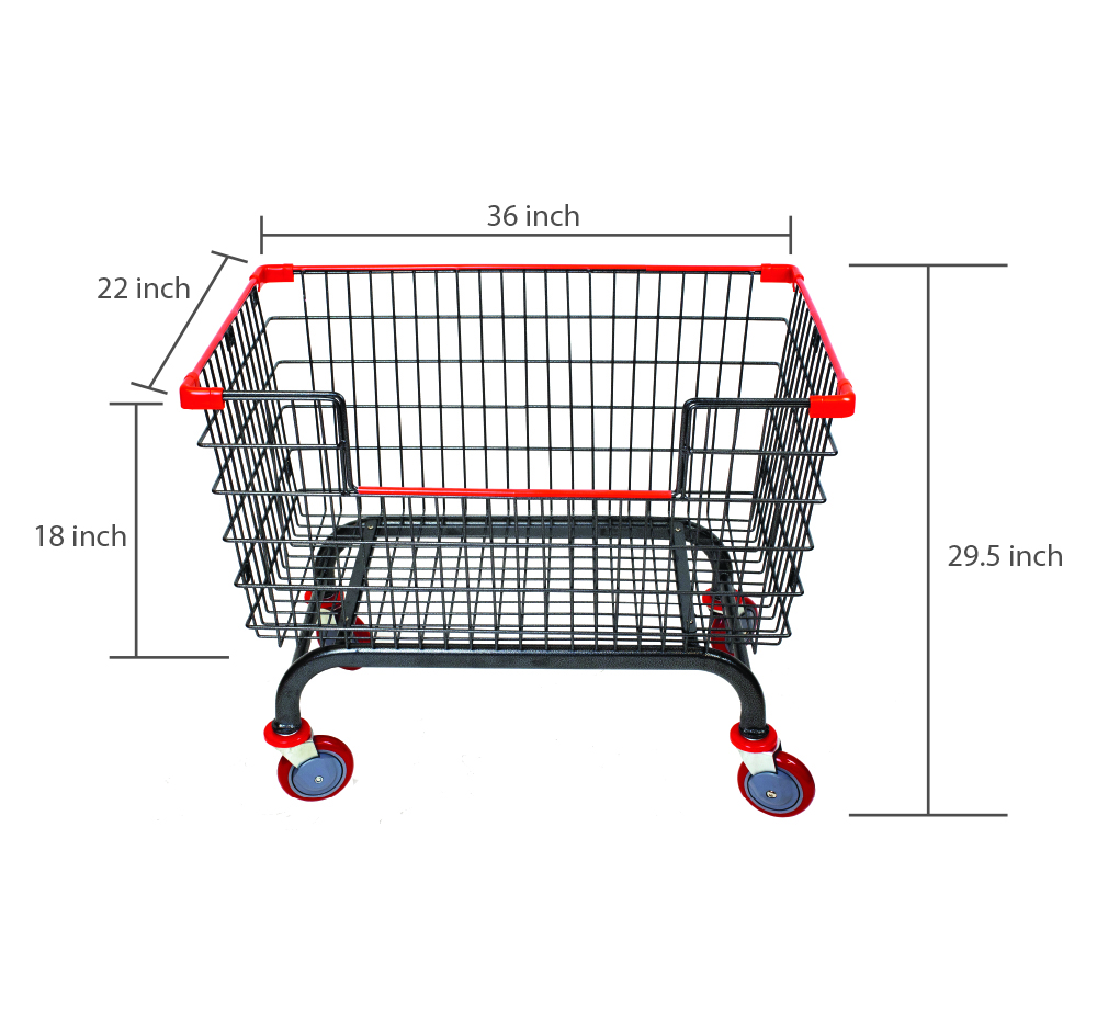 Compact Cart House Utility Cart with Pole Rack or U Handle – Chaminusa ...
